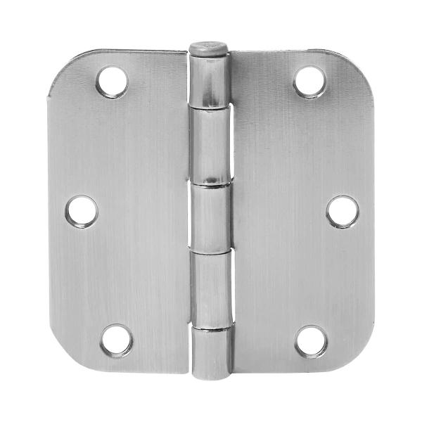 ・18 hinges for hanging interior doors・Durable steel construction for reliable strength・Satin Nickel finish・Rounded style...