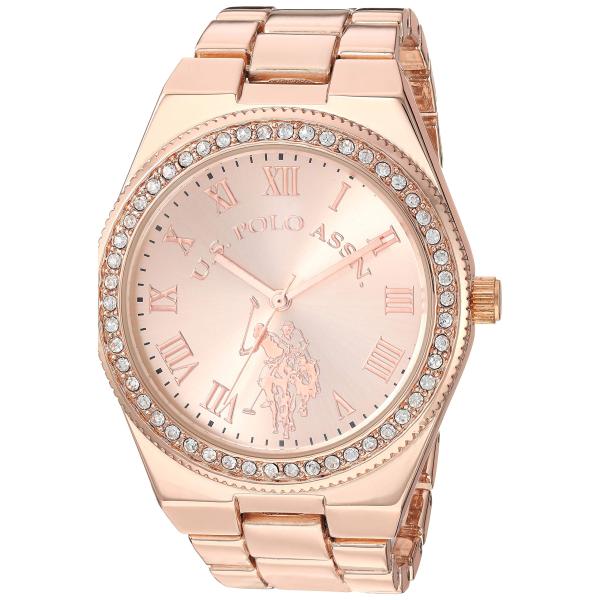 ・Stylish rose gold finish adds an elegant and refined touch to both casual and formal outfits・Crystal-accented bezel off...