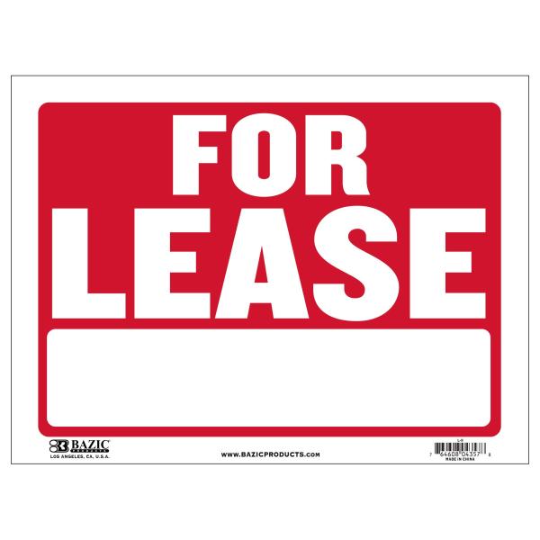 ・12 X 16 INCH LARGE BANNER. Red background with white text. The high contrast lettering ensures high visibility from a d...