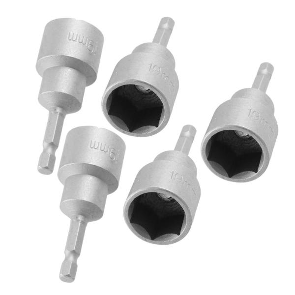 ・製品名：Hex Driver Bit;材質：クロムバナジウム・六角穴のサイズ：19mm / 3/4';六角穴のサイズ：6.35mm / 1/4 ''・全体のサイズ：26 x 65mm / 1' 'x 2.5'（D * L）、色：グレー・重...