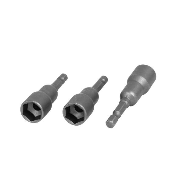 ・主材料：金属;パッケージ内容：3pcs x Hex Driver Bit」・製品名：六角ドライバービット、重量：151g・メインカラー：グレー、全体サイズ：17 x 65mm / 0.67' 'x 2.6' '（最大D * L）・ソケット...