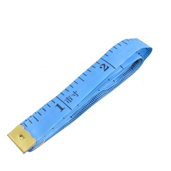 ・測定長さ：1.5m（45寸）、テープ幅：12mm・センチ（精度0.1cm）・寸（精度0.1寸）両目盛り・素材：軟質プラスチック、カラー：ブルー＋ブラック・全長：1.56m、正味重量：20g（2本分）・裁縫・体の採寸・和服仕立てにも使いやす...