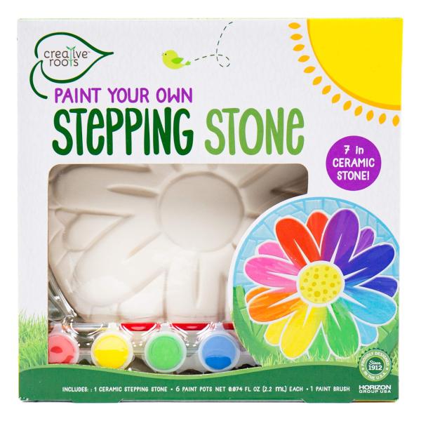 ・READY-TO-PAINT 7-INCH GARDEN STONE: No plaster, no messy molding! Jump right into a world of creative fun as you paint ...