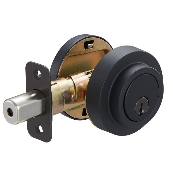 ・EASY INSTALLATION: Install this black deadbolt lock quickly using just a Phillips head screwdriver for a secure fit・REV...