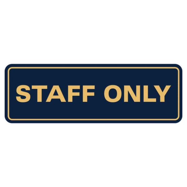 ・Durable Plastic Staff Only Sign - Constructed from premium plastic for long-lasting indoor use; ideal for office doors,...