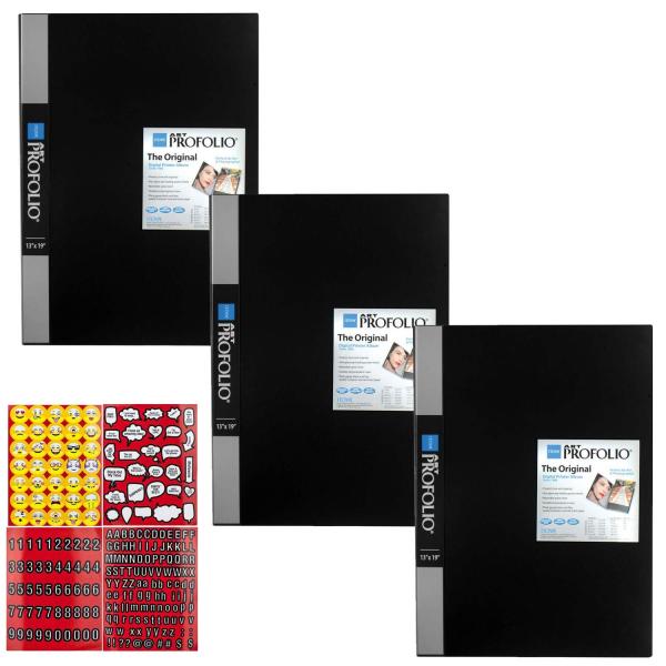 ・This Itoya Bundle Includes: Pack of Three - ITOYA 13 inch x 19 inch Original Art Profolio Presentation Book/Portfolio- ...