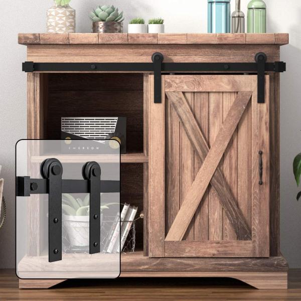 ・√BRAND: WINSOON; Condition: 100% New; Our super mini barn door hardware is made of high quality carbon steel with frost...