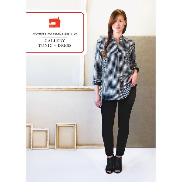 ・Sewing pattern for a relaxed-fit, pull-on tunic or dress.・Tunic features cuffed three-quarter-length sleeves and a one-...