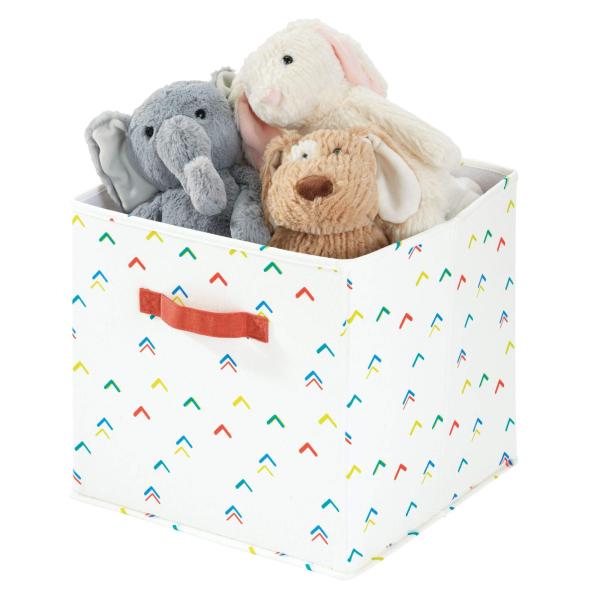 ・OPEN STORAGE: Fabric cube storage bin for kid's room, office, nursery, bedroom, playroom, kitchen, mudroom, pantry, gar...