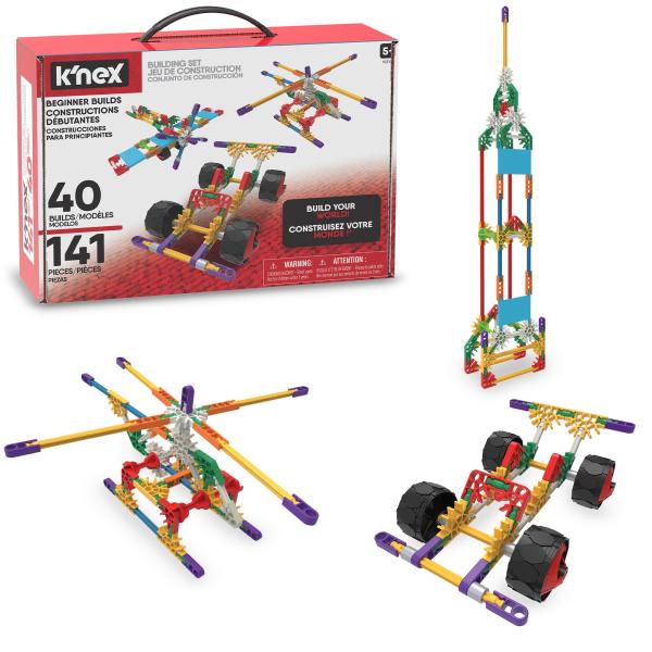 ・141 PIECES - This set comes with 141 classic and micro K'NEX parts and pieces that "click" together, allowing kids to c...