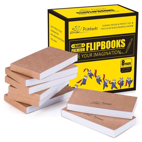 ・[Just Free Your Imagination and Draw Whatever You Want] - Using these premium flip books for animation and sketching, f...