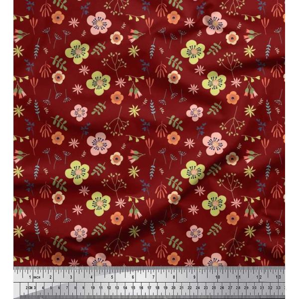 インドのプリント生地ブランドSoimoiの、アーティスティック柄ビスコースシフォン。幅約107cm、約50GSMの超軽量素材でヤード単位販売。半透明の柔らかな風合いが重ね着やスカーフ・ドゥパッタ・サリーなどエレガントなスタイルに映える。肌に...