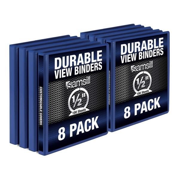 ・Heavy-Duty 3-Ring Binders: Built to withstand frequent handling in classrooms, offices, and professional settings, thes...