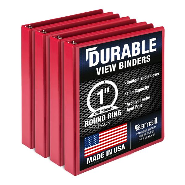 ・Heavy-Duty 3-Ring Binders: Built to withstand frequent handling in classrooms, offices, and professional settings, thes...