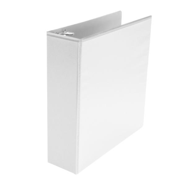 ・The white presentation binder with D rings offers neat organization and easy access for all types of paperwork or proje...