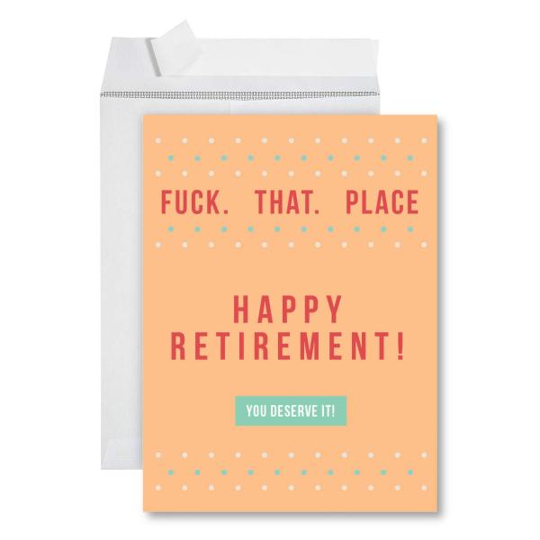 ・INCLUDES. 1 individual high quality 8 1/2 x 11 inch jumbo card, the card inside is blank with plenty of space for best ...