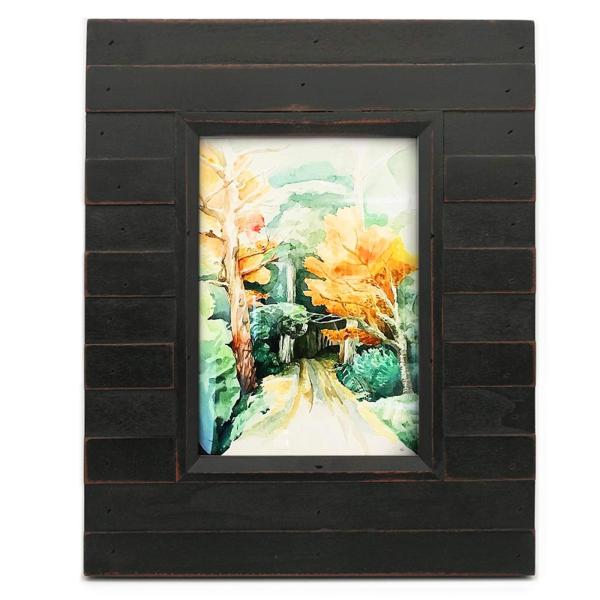 ・【Distressed Design】Distressed black finish, Nature wood textured and Handmade work brings a simple country accent to yo...