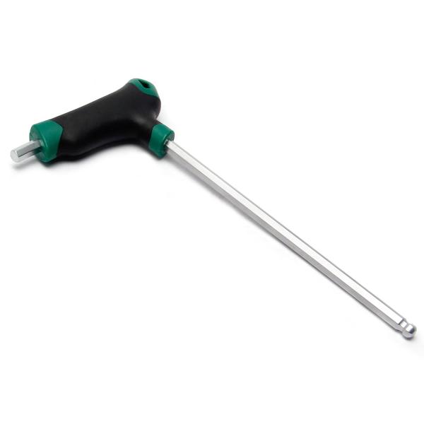 Utoolmartの6mm T型ハンドルボールポイント六角レンチ、クロムメッキ仕上げ。45番炭素鋼製で強度と耐食性を確保。ボールポイント先端により約25度の斜め差しが可能で、狭い場所や角度がつく箇所の作業効率が向上します。通常ヘックス側との...