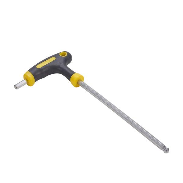 Utoolmartの6mm T型ハンドルボールポイント六角レンチ、マグネット付。クロムバナジウム鋼（CR-V）製で高強度。磁力でネジやナットを保持できるため、狭い場所や落下しやすい作業環境で効果的です。ボールポイント先端で約25度の斜め差し...