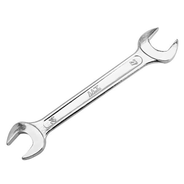 ・【Dimension】- The total length of the double open end wrench is 245mm / 9.65-inch; the open end wrench size is 24mm x 27...