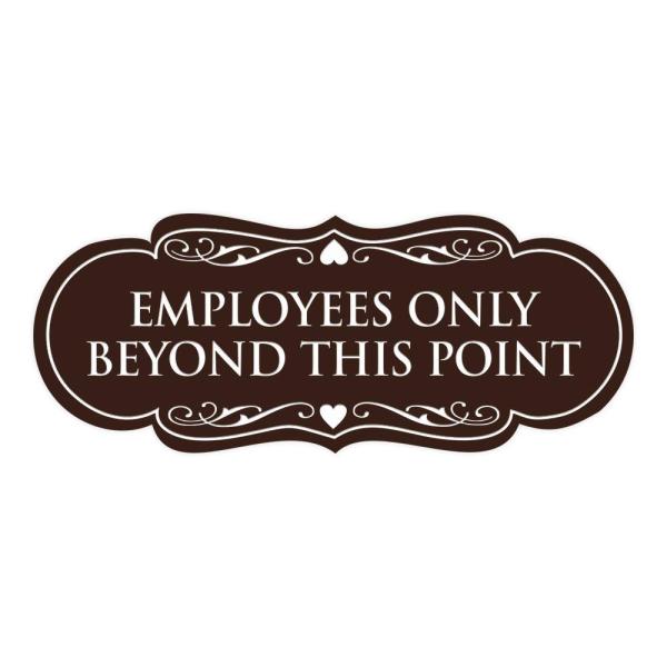 ・美しくデザインされたサイン ByLITA Designer Employees Only Beyond this point Signes 自宅、オフィス、ビジネス、学校に。・寸法:高さ2インチ x 幅5インチ・プレミアムレーザー彫刻プラ...