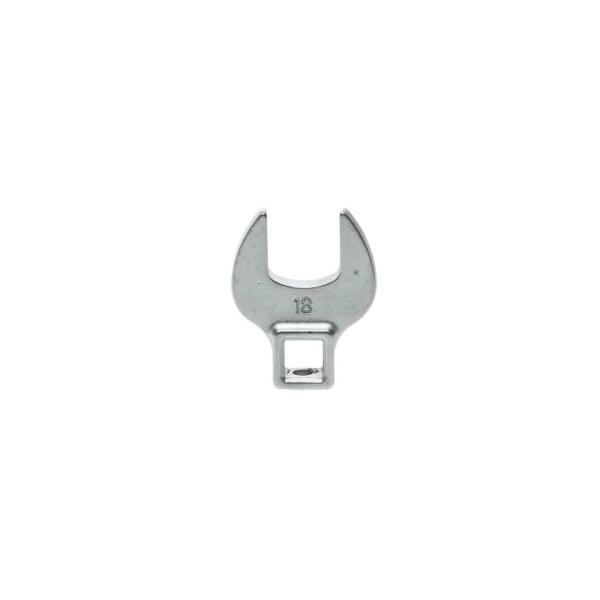 Teng Tools（テングツールズ）製クロウフットレンチ（型番M386518-C）。3/8インチドライブ・18mm対応。クロムバナジウム鋼製・サテン仕上げで油付き手でも滑りにくい設計。ロールスタンプで恒久的なサイズ表示、トルクレンチと組み...