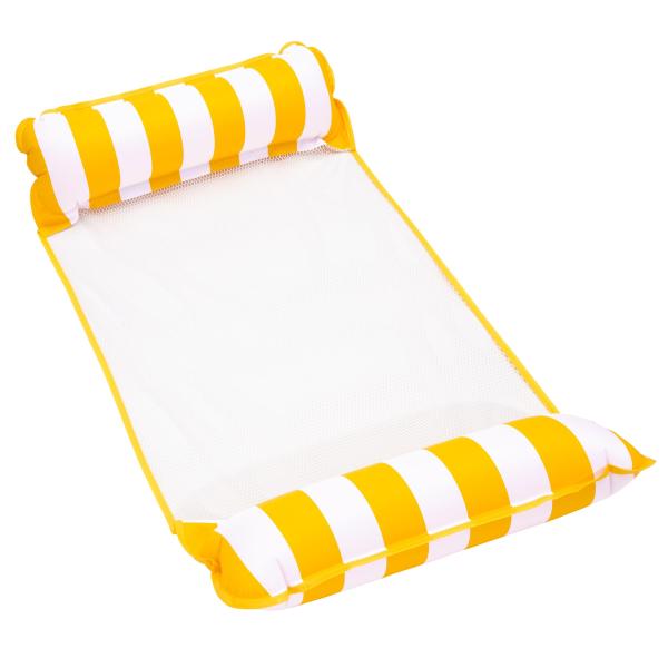 ・Easy on-off pool floatie: Seat rests in water - no jumping, ladders, or flopping needed; best for people 4 - 6 feet tal...
