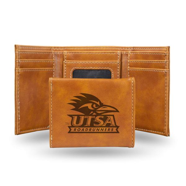 ・Durable trifold wallet measures 3.25 x 4.25-inches・Decorated with laser engraved team logo on front of wallet・Features ...