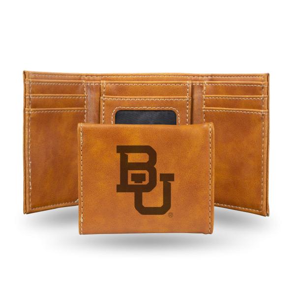 ・Durable trifold wallet measures 3.25 x 4.25-inches・Decorated with laser engraved team logo on front of wallet・Features ...
