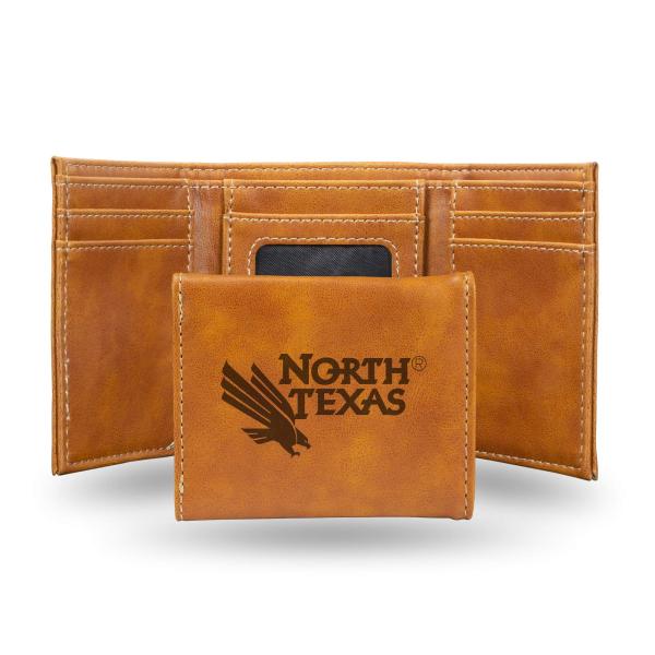 ・Durable trifold wallet measures 3.25 x 4.25-inches・Decorated with laser engraved team logo on front of wallet・Features ...
