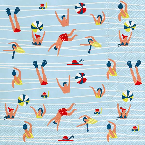 ・20 pack luncheon style 3-ply napkins・Designed and manufactured in Europe, these three-ply paper napkins are a splashy c...