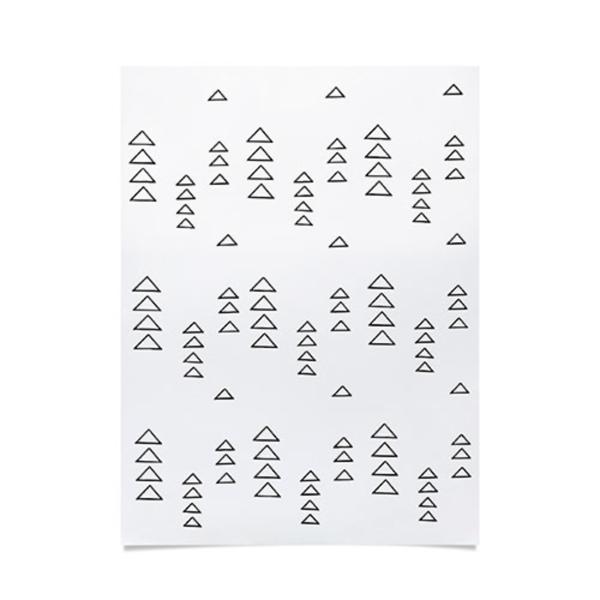 ・STYLISH WALL ART - Add a playful touch to any room with the Society6 June Journal Minimalist Triangles in Black and Whi...