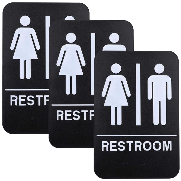 ・USEFUL SIGN: These restroom signs will help staff and visitors find restrooms inside your premises easily・BRAILLE TEXT:...
