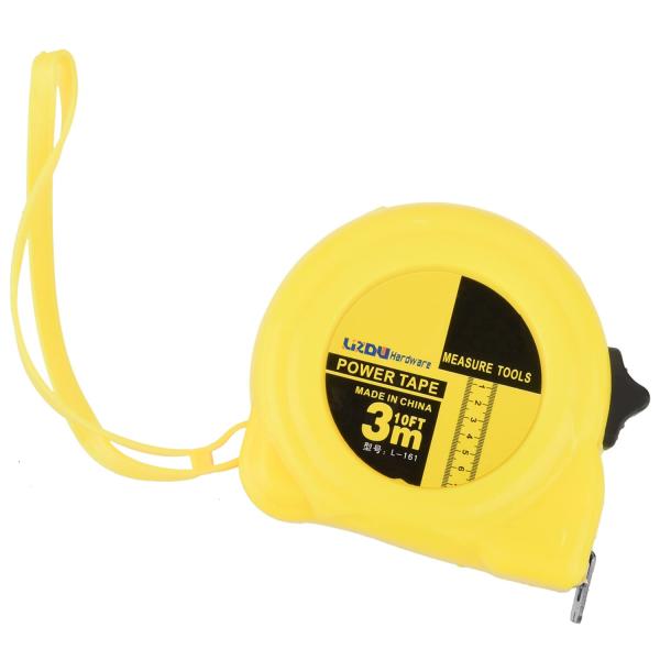 ・【Dimension】- 3m / 9.8ft Tape Measure; Tape material: Steel; Case Material: Plastic;Accuracy: 1mm・【High Quality】- Metric...