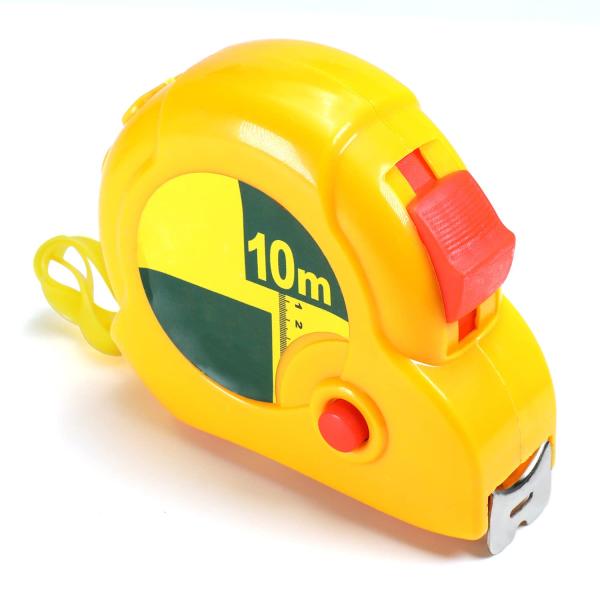 ・【Dimension】- 10m / 32.8ft Tape Measure; Tape material: Steel; Case Material: Plastic・【High Quality】- Metric scale,mark ...