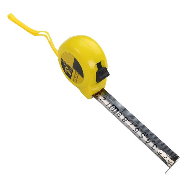 ・【Dimension】- 5m / 16.4ft Tape Measure; Tape material: Steel; Case Material: Plastic・【High Quality】- Metric scale,mark c...