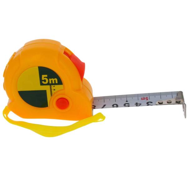 ・【Dimension】- 5m / 16.4ft Tape Measure; Tape material: Steel; Case Material: Plastic・【High Quality】- Metric scale,mark c...