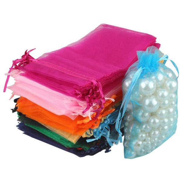 ・【100PCS Organza Gift Bags Bulk】：Package includes 100pcs organza gift bags. Organza gift pouches size is 4x6 inches/10x1...