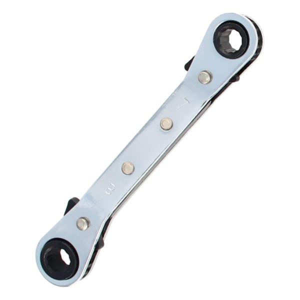 ・Utoolmart（ユートゥールマート）のオフセット両口リバーシブルラチェットレンチ。7mm×8mm、12角、クロムバナジウム鋼製、クロームメッキ仕上げ。・熱処理・ドロップフォージド製法で最高強度と長寿命を実現。ミラーポリッシュクロームメ...