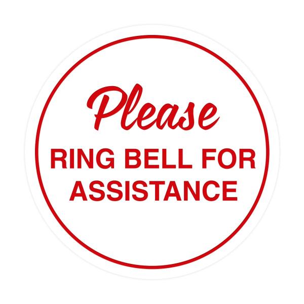 ・美しいデザインのサインByLITA Circle Please Ring Bell For Assistanceサイン。ご自宅、オフィス、ビジネス、学校用。・寸法:直径4インチ。・プレミアムレーザー彫刻プラスチック。・サインには、ほとんど...