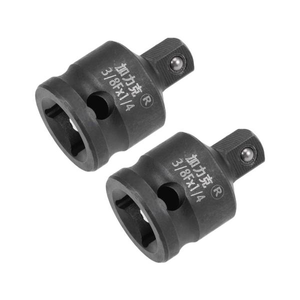 ・[Size] - Connect 3/8" (F) drive tools to 1/4" (M) drive sockets.・[CR-MO Steel] - Black chrome molybdenum steel provides...