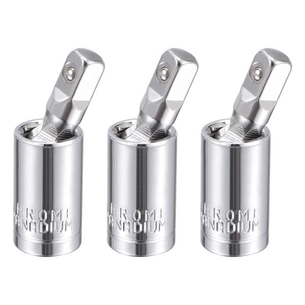 ・【SIZE】1/4-Inch universal socket joint.・【CR-V STEEL】Made from heat treated chrome vanadium steel with chrome finish for ...