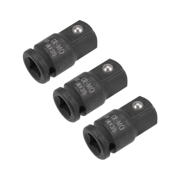 ・[Size] - Connect 1/4" (F) drive tools to 3/8" (M) drive sockets.・[CR-MO Steel] - Black chrome molybdenum steel provides...