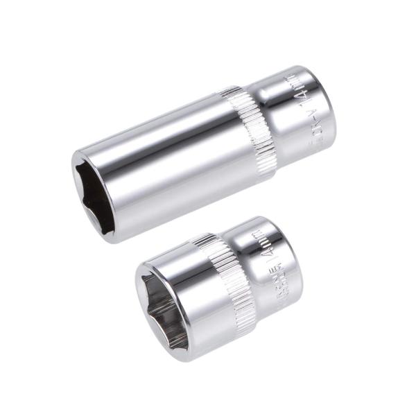 ・【SIZE】1/4-inch drive, 14mm 6-point socket, 25mm (1-inch) and 50mm (2-inch) total length.・【CR-V STEEL】Made of premium ch...
