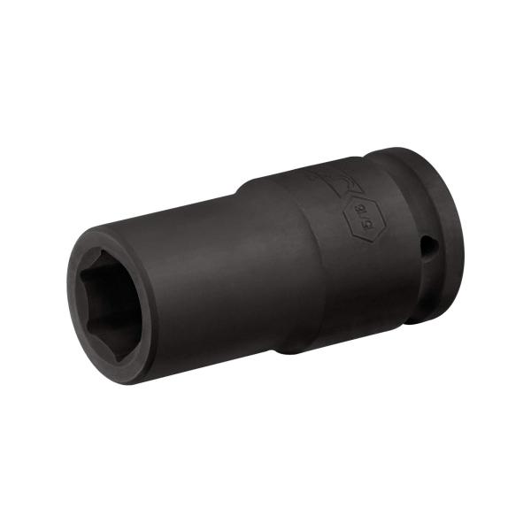 ・Cr-Mo ALLOY STEEL - Cr-Mo deep impact socket features with added strength, higher working temperatures and corrosion re...