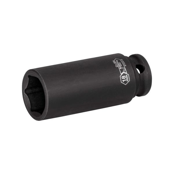 ・Cr-Mo ALLOY STEEL - Cr-Mo deep impact socket features with added strength, higher working temperatures and corrosion re...