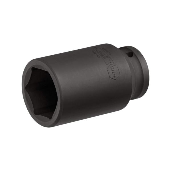 ・Cr-Mo ALLOY STEEL - Cr-Mo deep impact socket features with added strength, higher working temperatures and corrosion re...