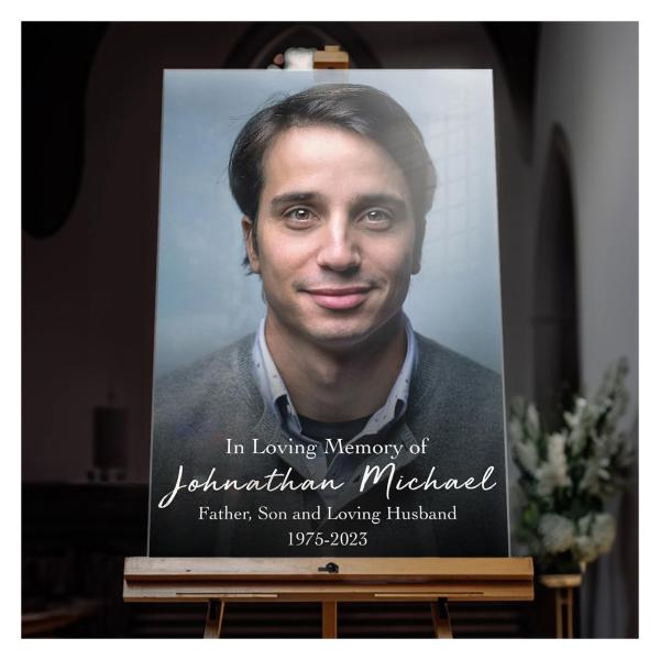 ・FUNERAL RECEPTION SIGN: A celebration of life that rejoices the memory of the person lost and cherishes the way they li...