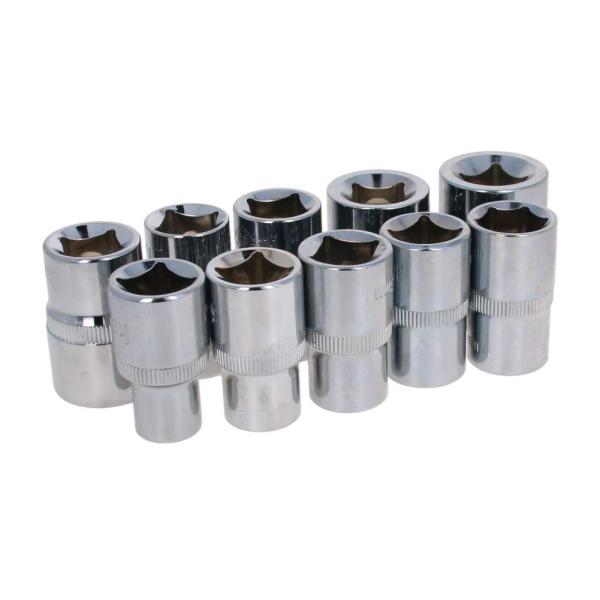 ・【Set Includes】- This 10 pieces flexible sleeve includes the following 1/2 inch drive sleeve dimensions: 10mm, 12mm, 13m...