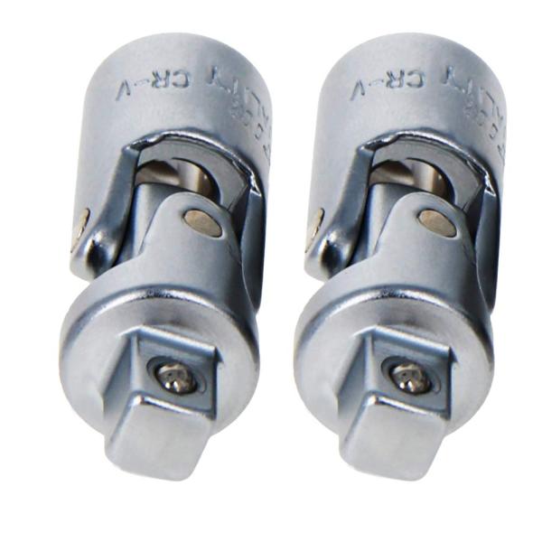 ・【Dimension】-1/4-Inch drive, and a swing of 90-Degrees.・【Secure connection】-Spring-loaded detent balls securely latch on...